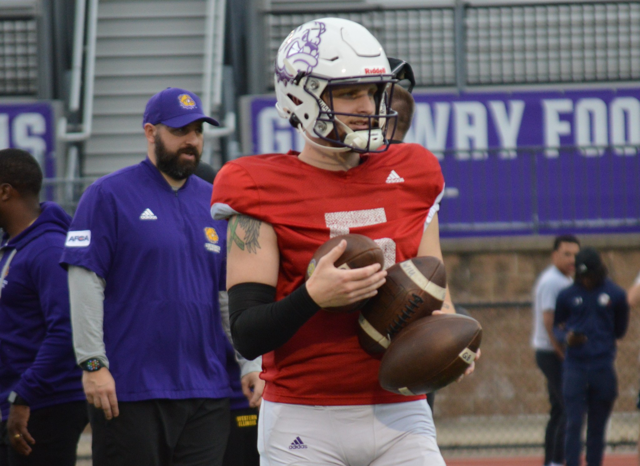 Quarterback decision will wait until fall camp, Western Illinois head coach Davis affirms ...
